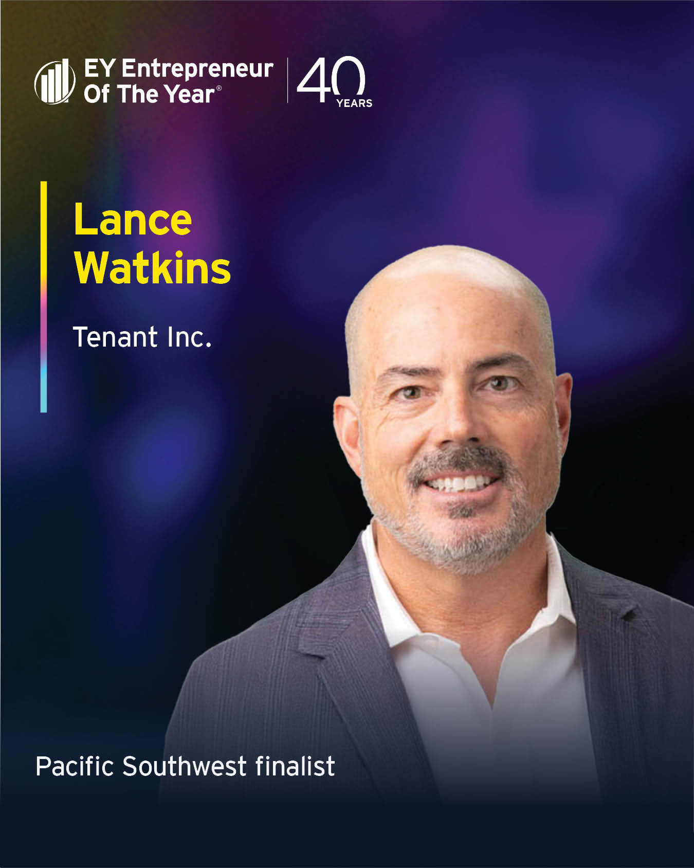 EY US Unveils Lance Watkins of Tenant Inc. as an Entrepreneur Of The Year® 2025 Pacific ...